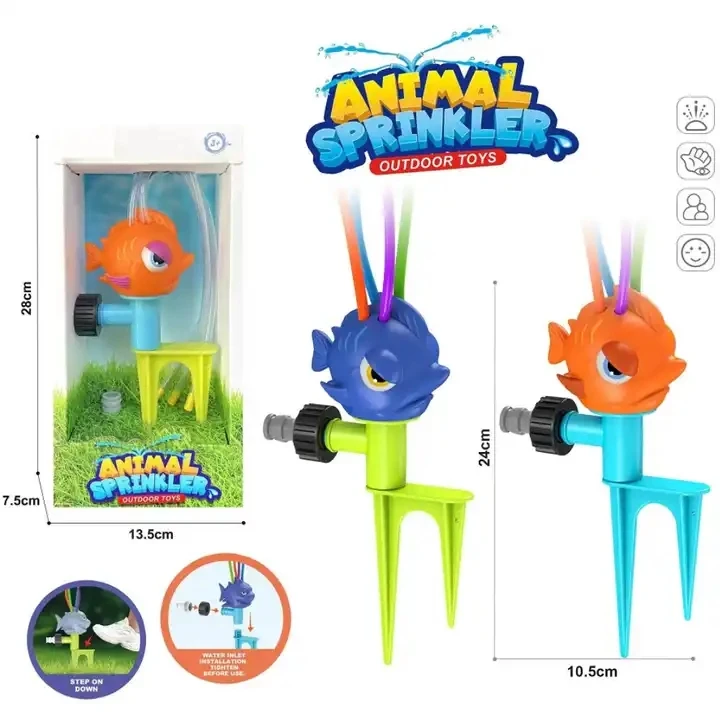 Garden Backyard Water Splash Squirters Toy Fire Hydrant Turtle Cantus ...