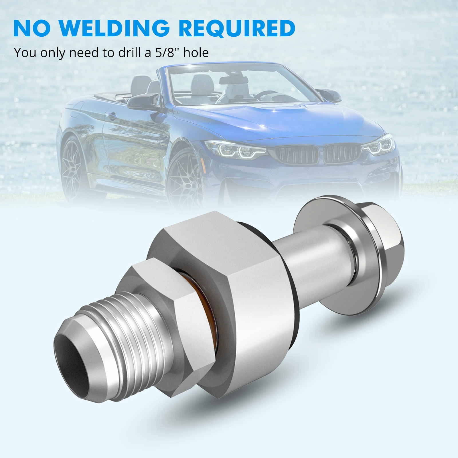 Bevinsee Aluminum Anodization Fuel Tank Return Line Bung Kit For ...