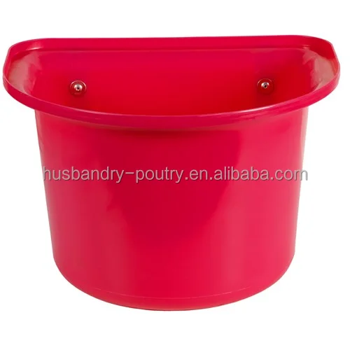 Horse Plastic Portable Hook Over Feed Manger 12 Liter Fence Feeder ...