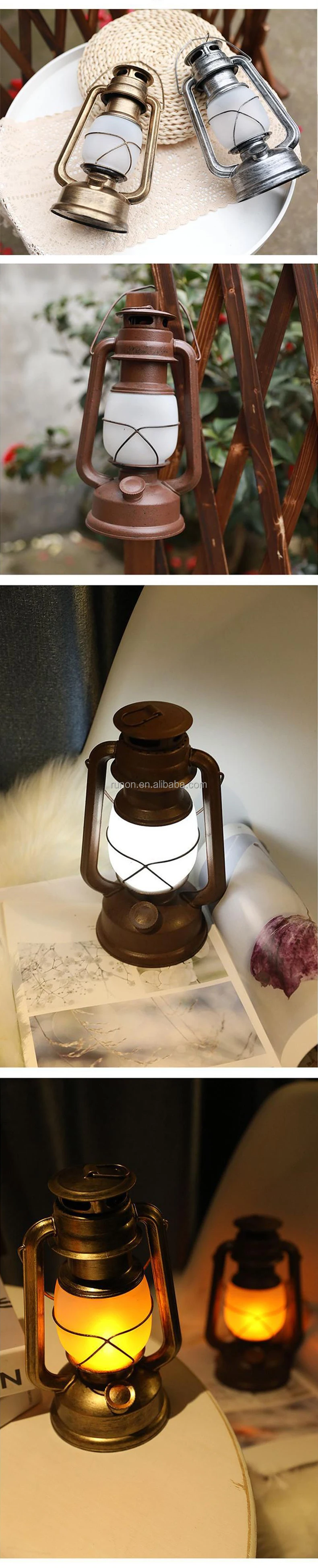 Easton LED Lantern - Retro Solar Rechargeable Camping Lamp