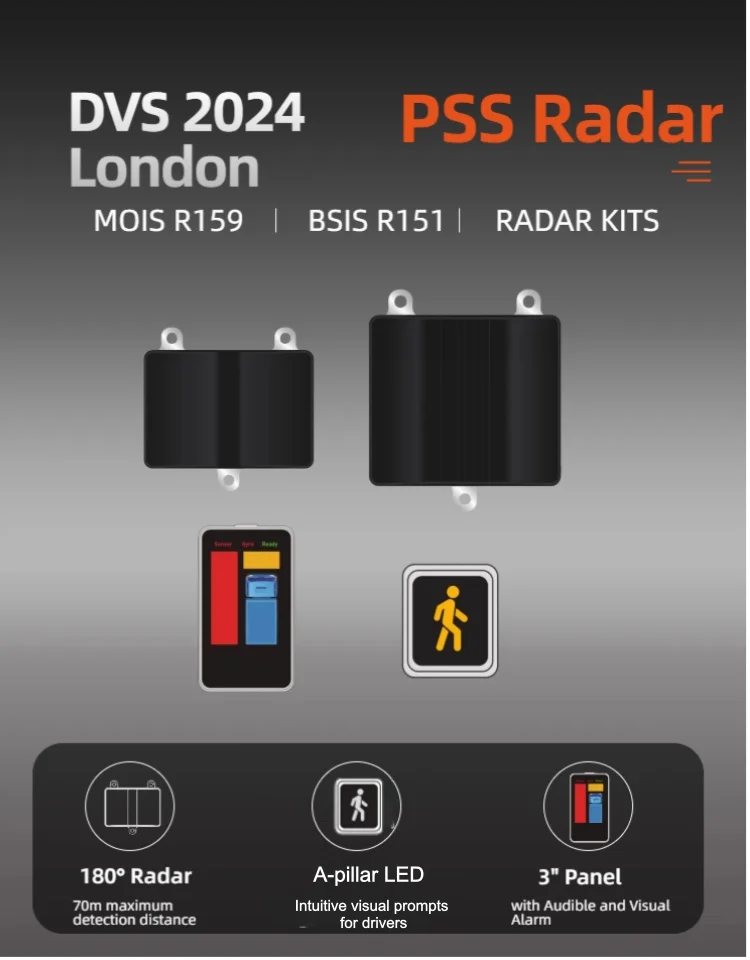 DVS TFL Compliant AI 180° Radar System Moving Off & Blind Spot ...