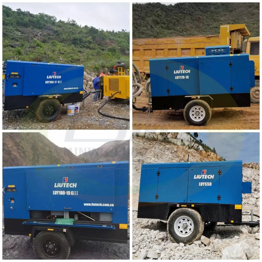 Atlas Copco Technology Liutech Luy Diesel Driven Portable Small Air ...