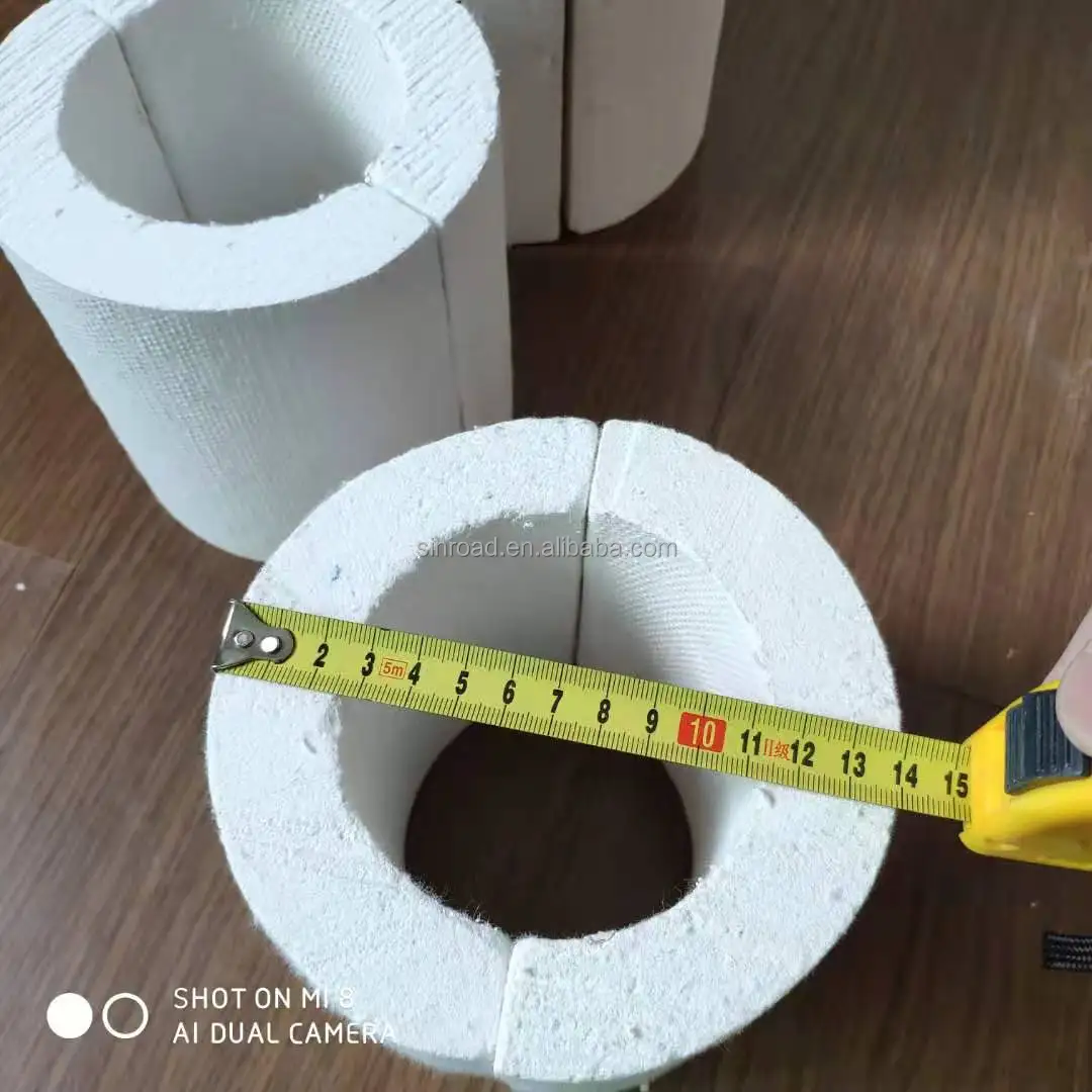 Thermal Insulation Calcium Silicate Pipe Covering For Heat Preservation ...