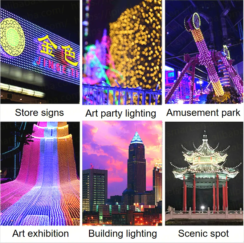 Outdoor Christmas Led Pixel Light 12v 24v 48v 30mm 40mm 50mm Dmx512 Rgb ...