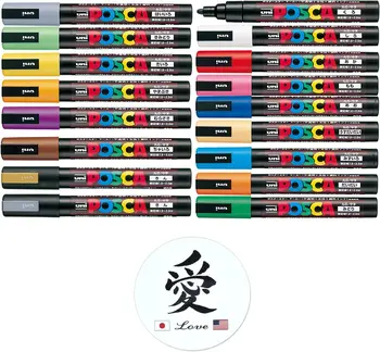 Uni Posca Paint Marker Full Range Bundle Set,Mitsubishi All Natural ...