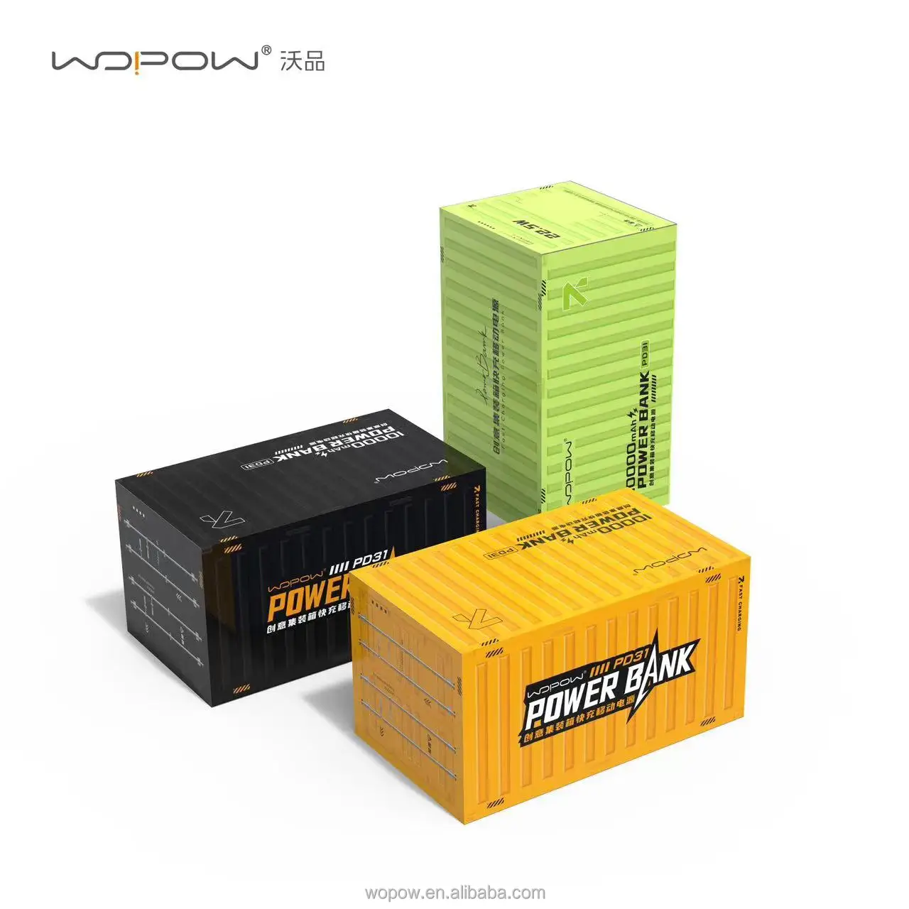 Wopow Pd31 Factory New Model Container Power Bank 10000mah 2usb Output ...