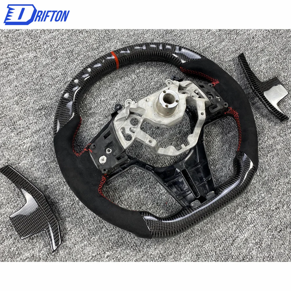 Customize GTR R35 Steering Wheel with Carbon Fiber & LED