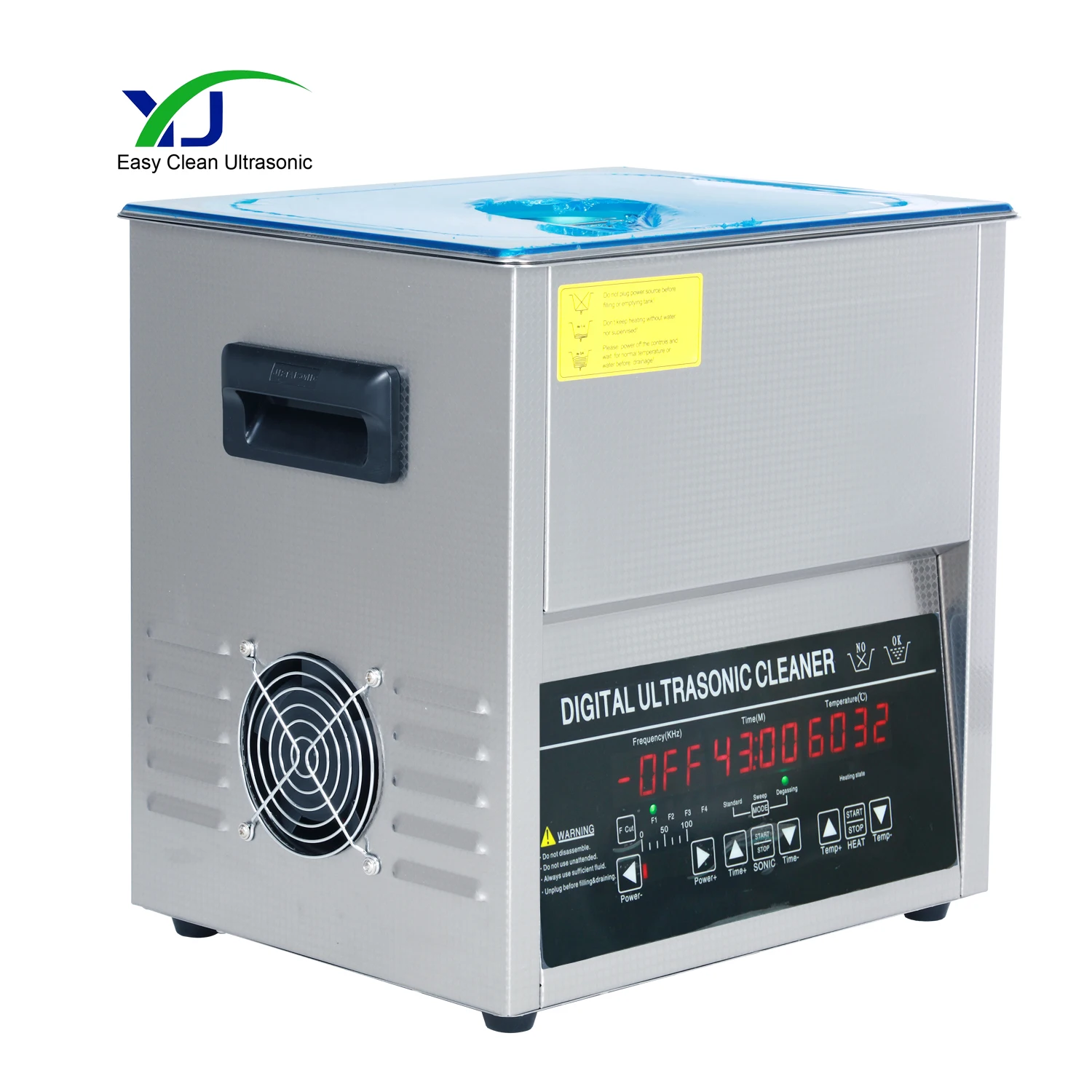 Tri-Frequency Stainless Steel 19L Ultrasonic Cleaner Bath Industrial ...