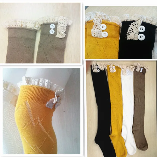 Warm and Stylish Lace Boot Socks for Children and Women