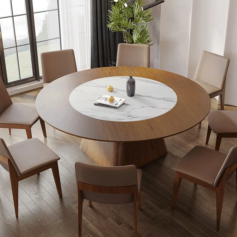 Sintered Stone Slab Dining Table - Stylish & Durable