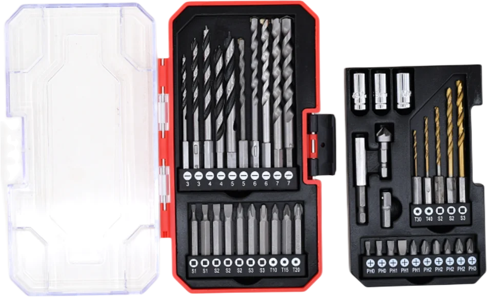 Multifunctional 41pcs Combination Drills & Bits Set With Plastic Box ...