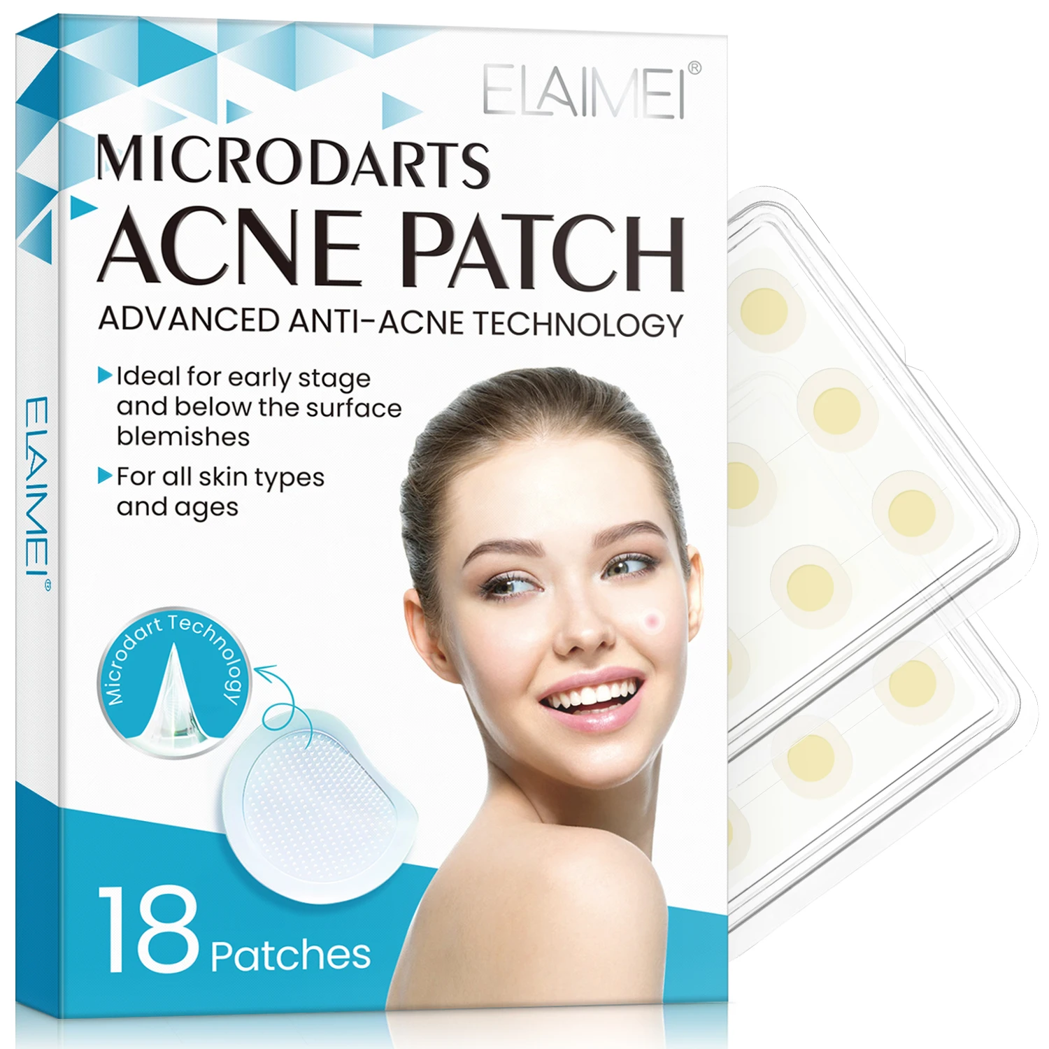 Private Label New Micro Needle Acne Pimple Healing Patch Invisible ...