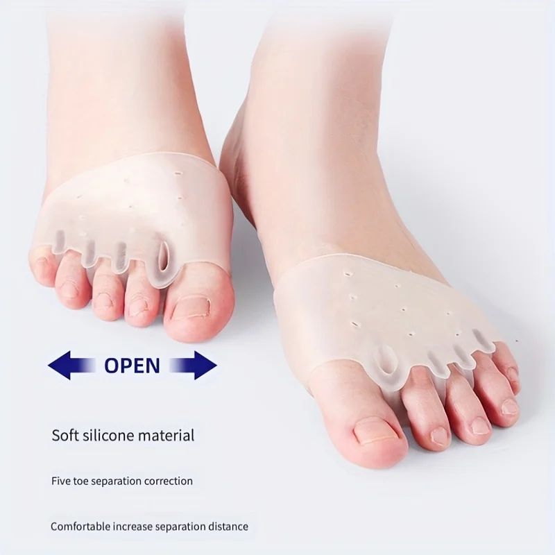 Corrects Bunions Hammer Toes Silicone Splint Sleeves Comfortable Soft ...