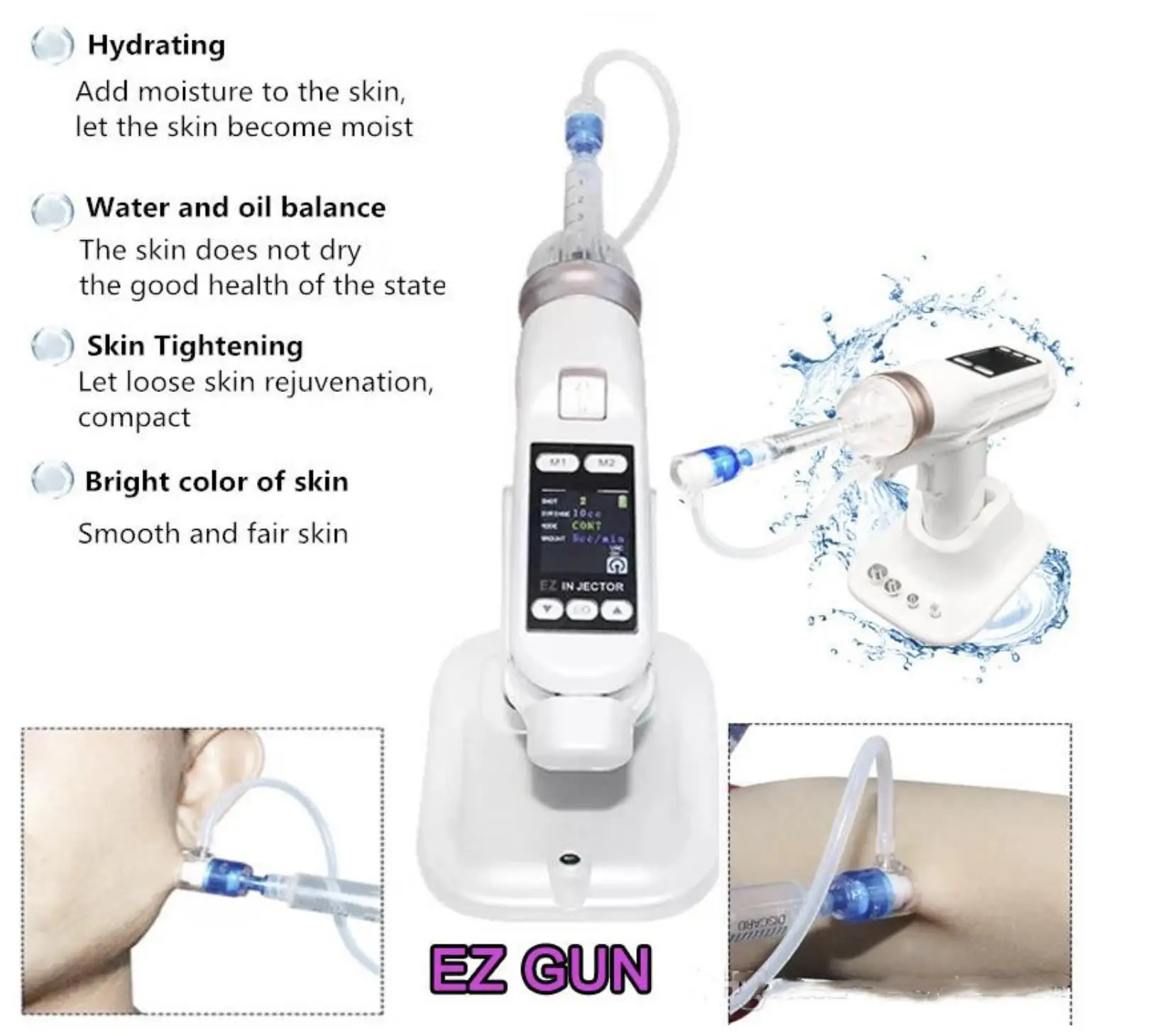 Hydro Ez Negative Pressure Meso Injector Mesotherapy Gun - Buy ...