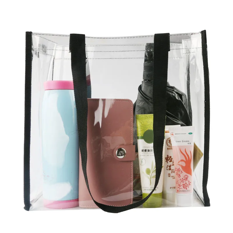 Large Plastic clear Pvc Vinyl Shopping Tote Bags| Alibaba.com