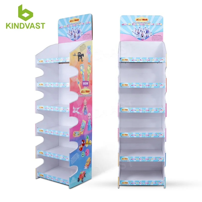Custom Pop Floor Retail Toys Display Unit Stands Corrugated Cardboard ...