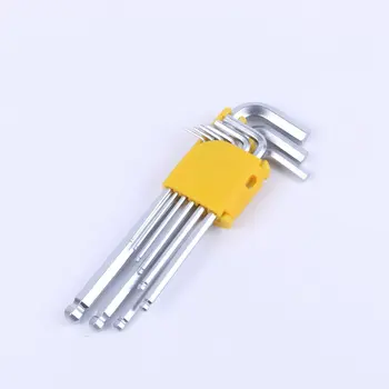 Ball Hexagon Wrench Extended Medium Length Hexagon Wrench Set Chrome ...