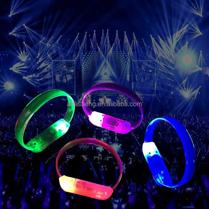 Dasheng Customization Led Light Up Bracelets Neon Glow Party Colorful ...