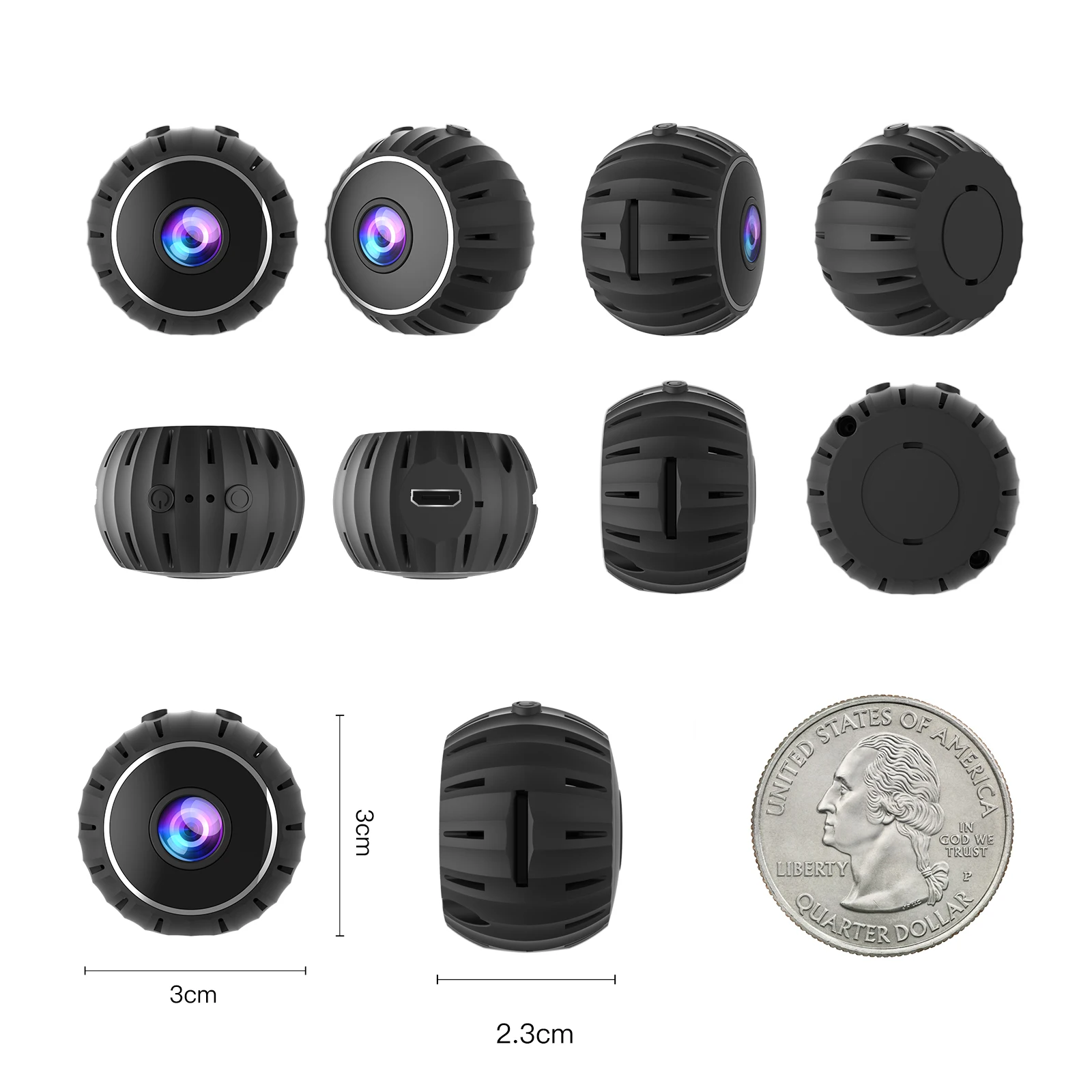 X10 HD Infrared Night Vision Mini Wifi Camera with Motion Detection