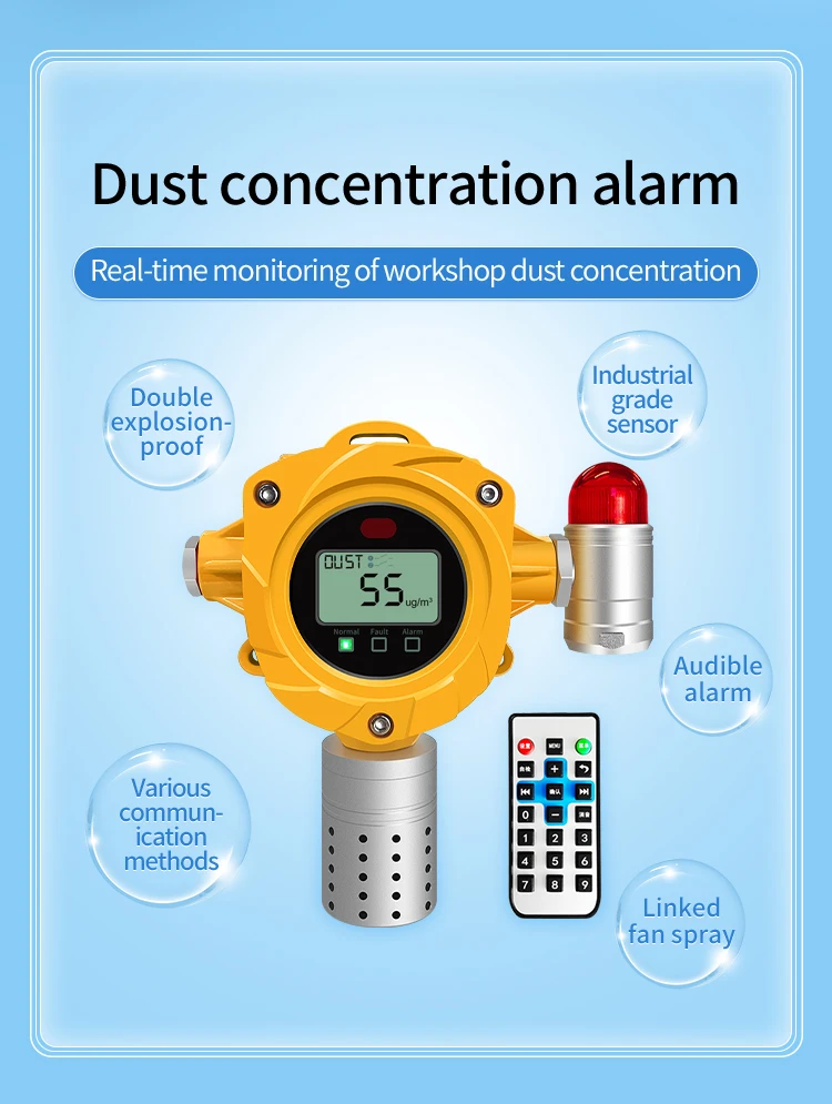 Fixed Ip67 Industrial Particle Dust Monitoring System Pm2.5 Pm10 Rs485 ...