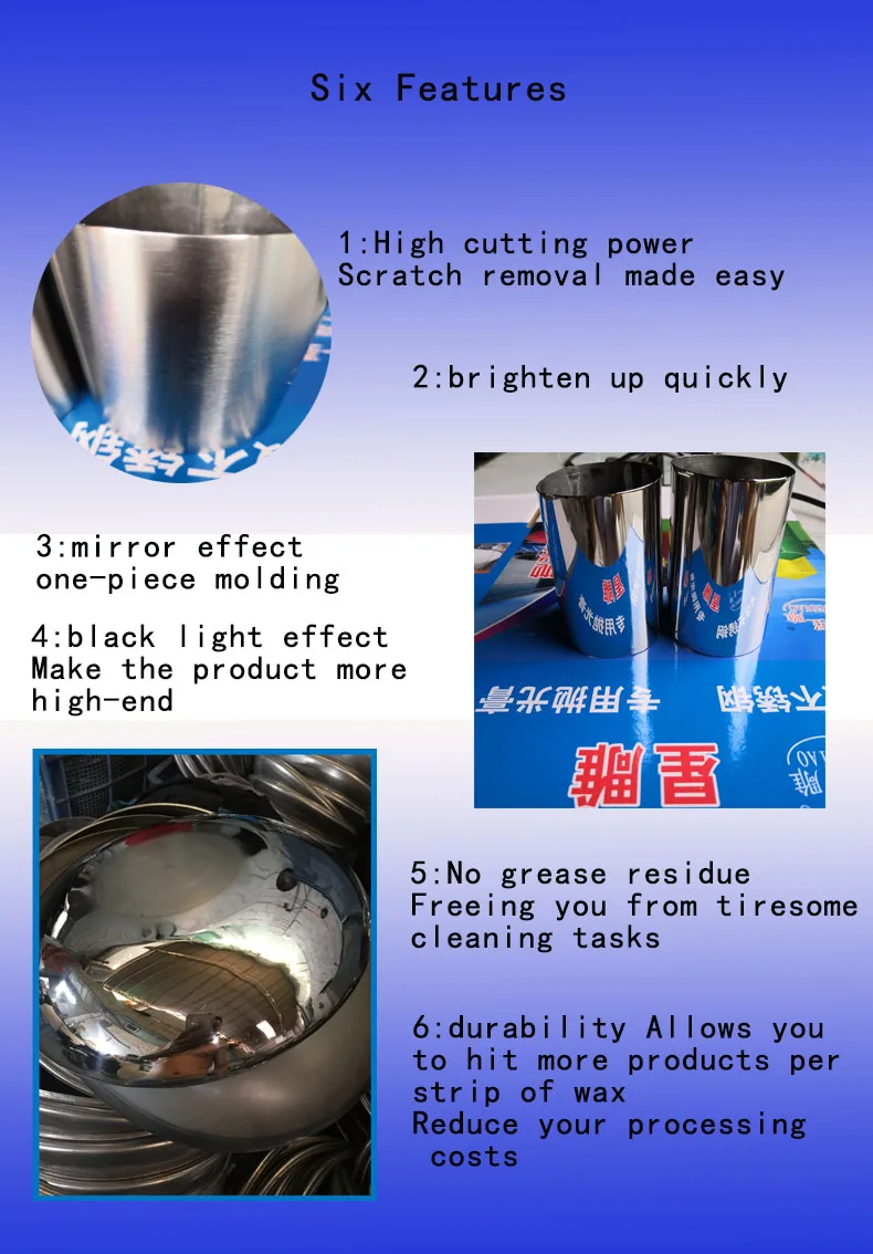 Abrasive Metal Stainless Steel Polishing Wax Polishing Paste Wax For ...