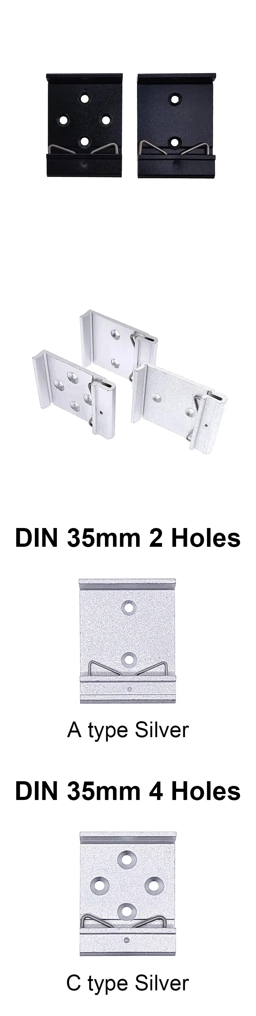 35mm DIN Rail Clamps - Secure and Easy Mounting Solutions