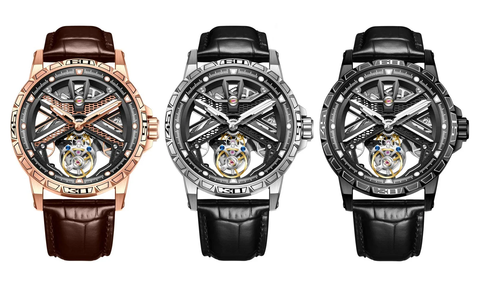 Custom Watch Manufacturer Original Skeleton Men's Tourbillon Watch ...