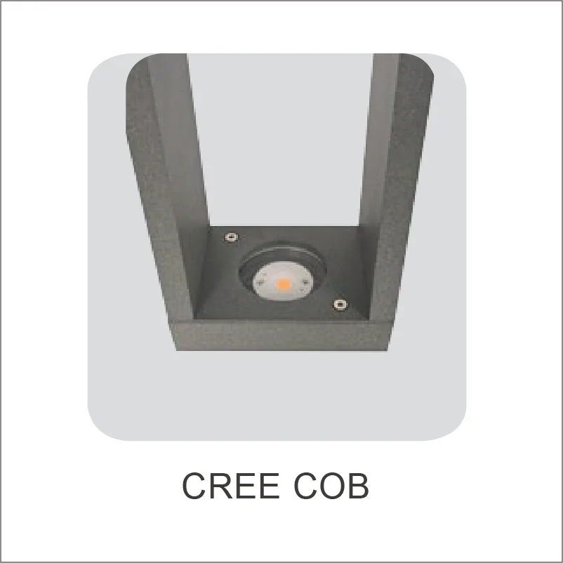 Outdoor Bollard Garden Light Aluminum Modern 10W COB Pathway LED Light ...