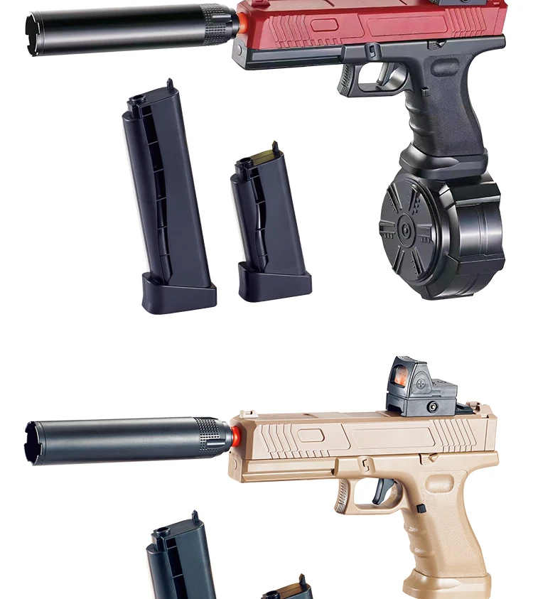 Fully Automatic Gel Water Gun Pistol Ammo Orbie Electric Splatter Ball ...