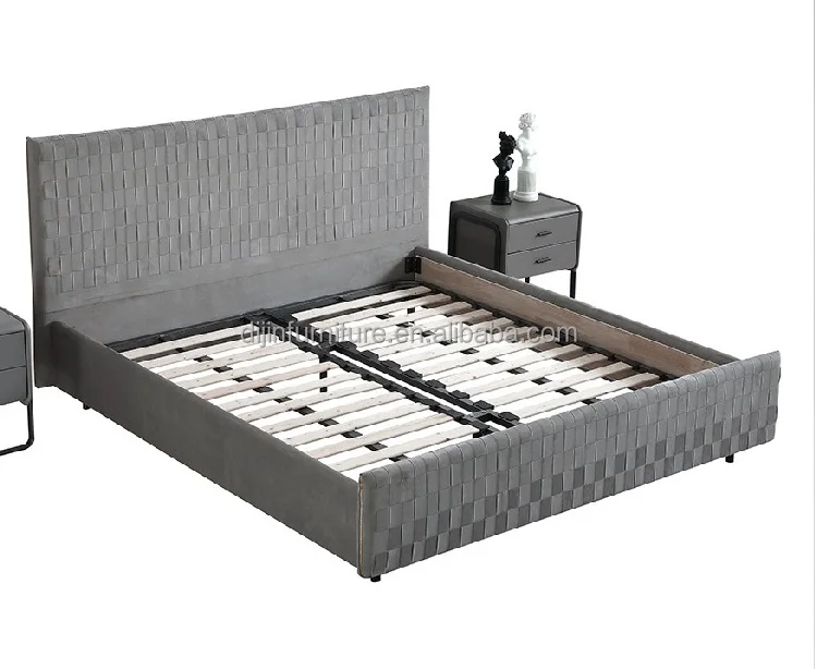 Modern White Master Bedroom Furniture Bed King Size Carton Pine Soft ...