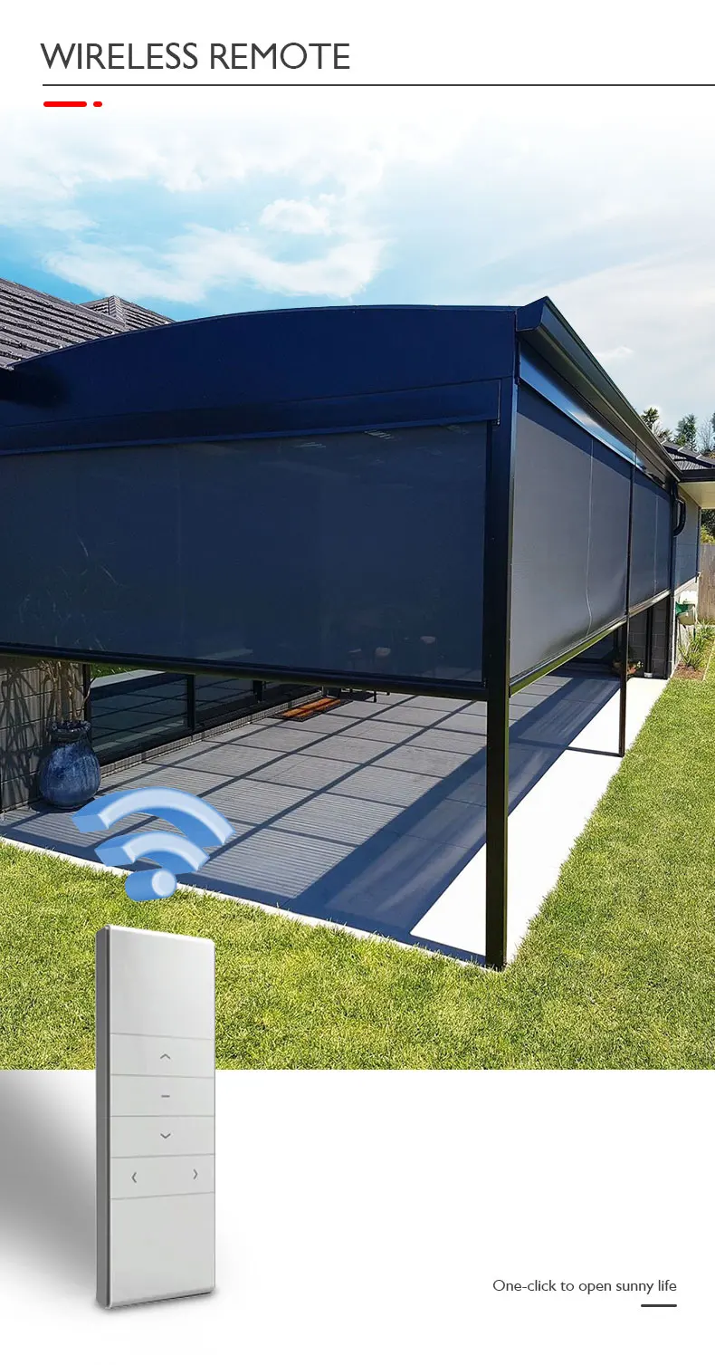 Hot Selling Outdoor Patio Retractable Inside Pull Vertical Awning