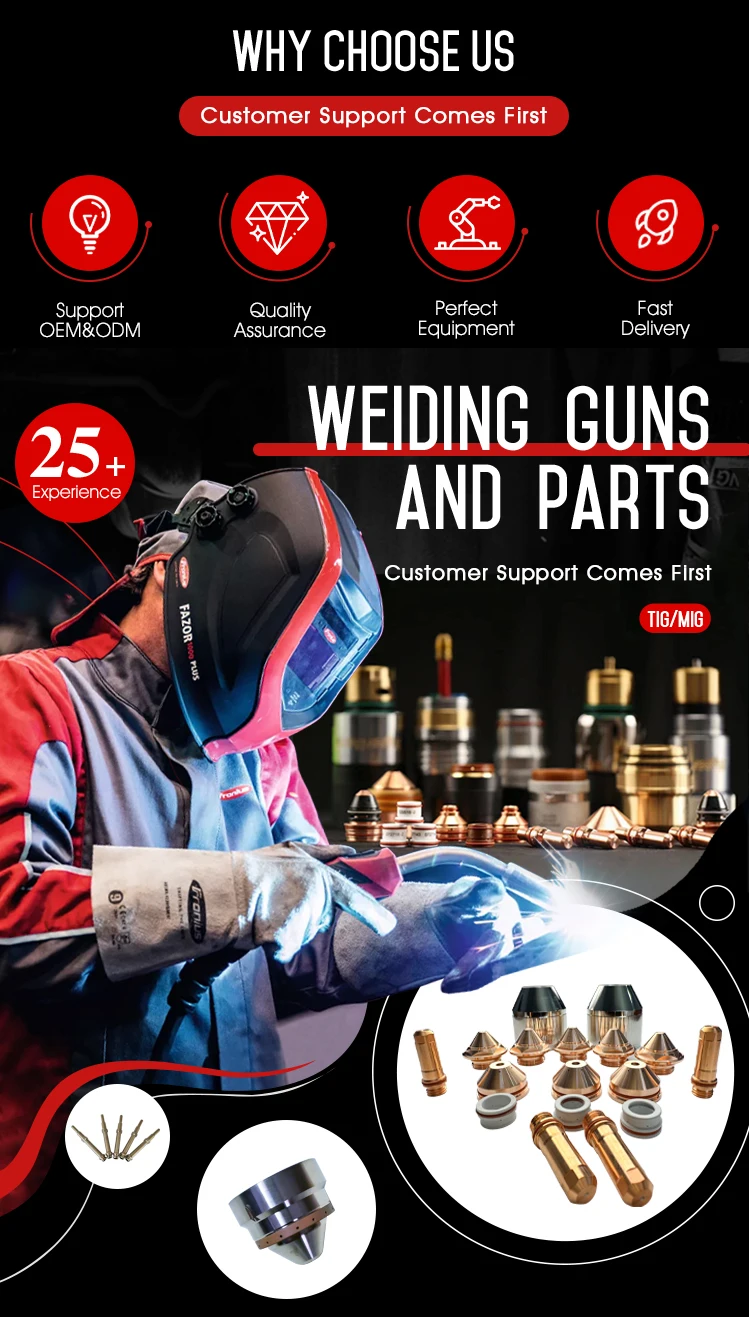 Cutting Electrodos Y Boquillas De Plasma Electrode 220352 220435 220629 ...