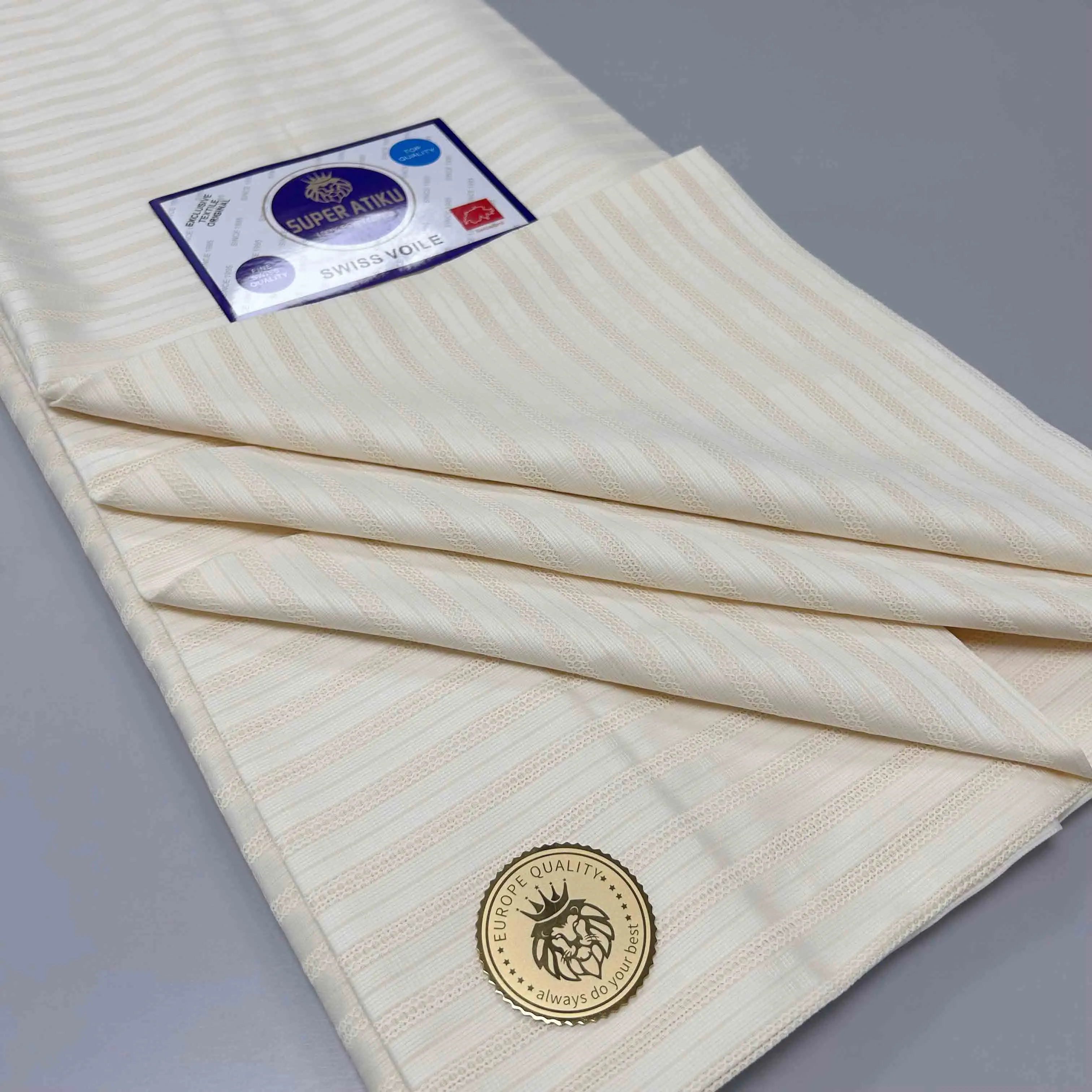 2024 African Nigerian Atiku Fabric For Man Polyester Lace Fabric For ...