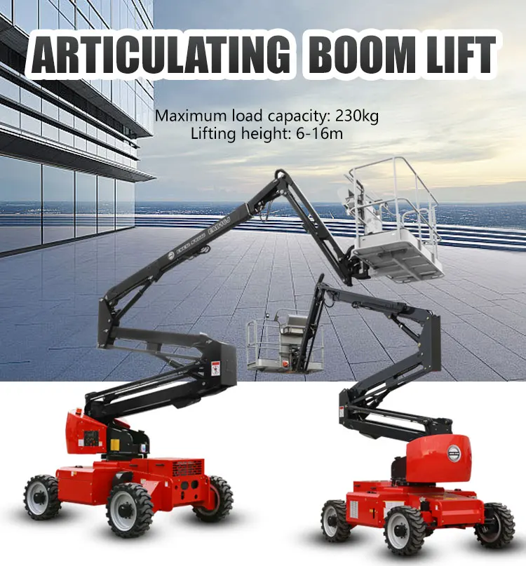 10-48m Aerial Self Propelled Articulated Telescopic Boom Lift