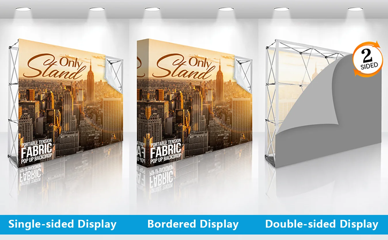 10ft Portable Aluminum Shelves Collapsible Exhibition Backdrop Banner ...