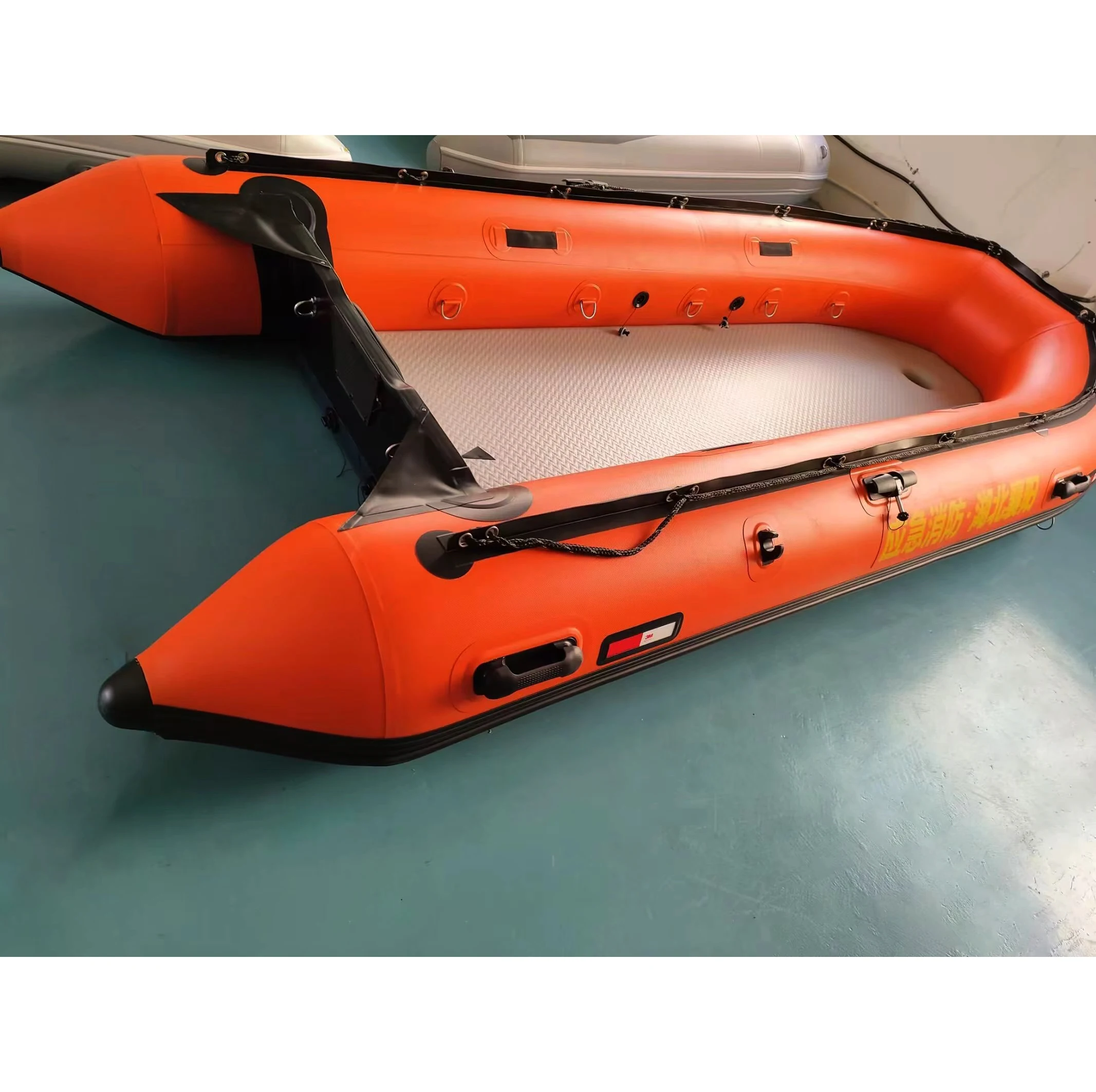 Customized OEM PVC Inflatable Boat rubber rescue inflatable rowing boat ...
