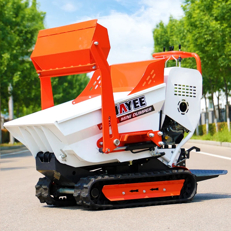 Free Shipping Automatic Manual Mini Tracked Dumper Hydraulic Diesel ...