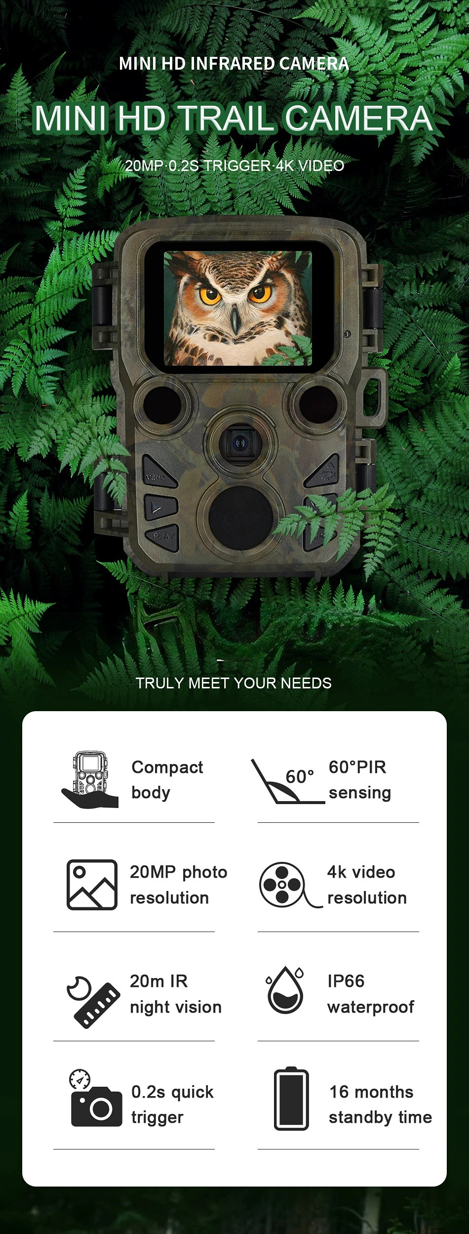 H5812 Mini Wildlife Camera Trail Treasure Hunting Cameras Cellular ...