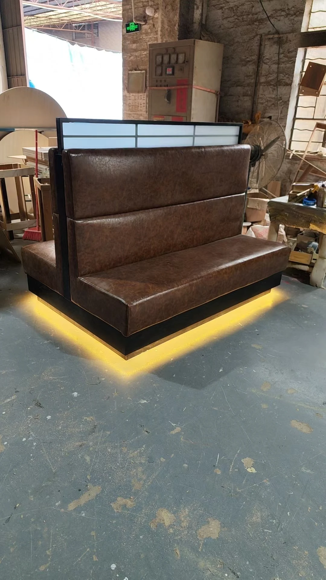 Custom Restaurant Furniture - Booth Seating with Lighting