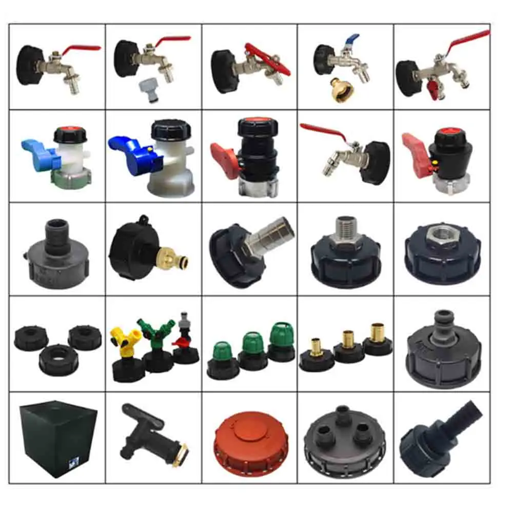 S60X6 Right Angle IBC Tank Connecter to 20/25/32mm for IBC Outlet Tap ...