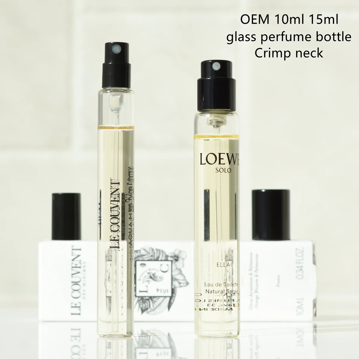 Helun Customized 10ml 15ml Clear Empty Tube for Perfume