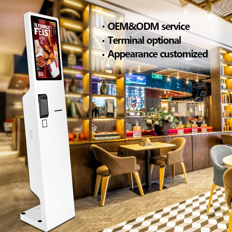 21.5~32 Inch Touch Screen Food Ordering Kiosks for Restaurants