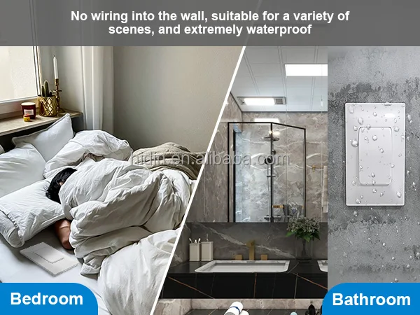 Self-powered Wireless Light Switch And Receiver Kit 433mhz Wireless ...