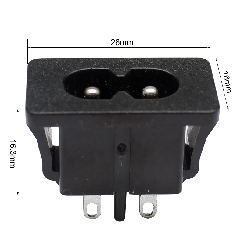 Top Quality Industrial Electrical 2 Pin Male C8 Power Socket