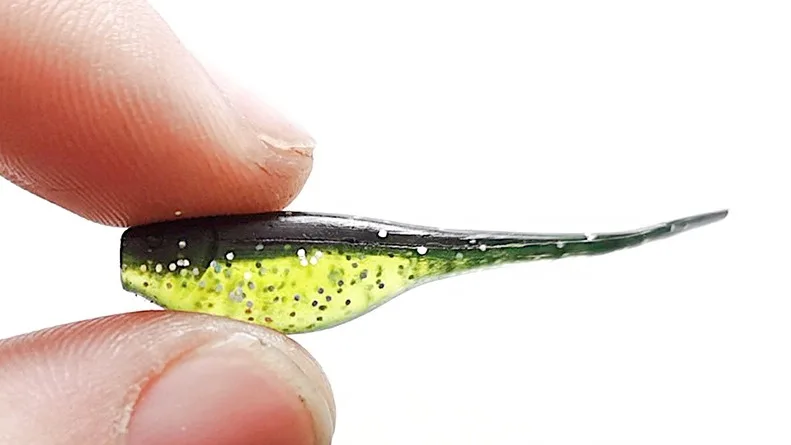 Mini Tadpole Lure Soft Fishing Lure 50mm 0.7g Worm Bait Needle Tail ...
