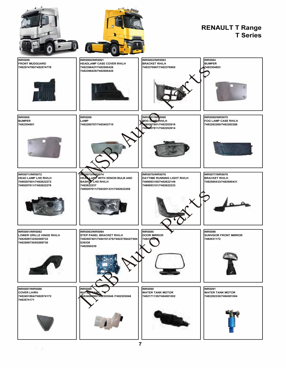 Truck Spare Body Parts For Renault T Range Series Truck For Renault T ...