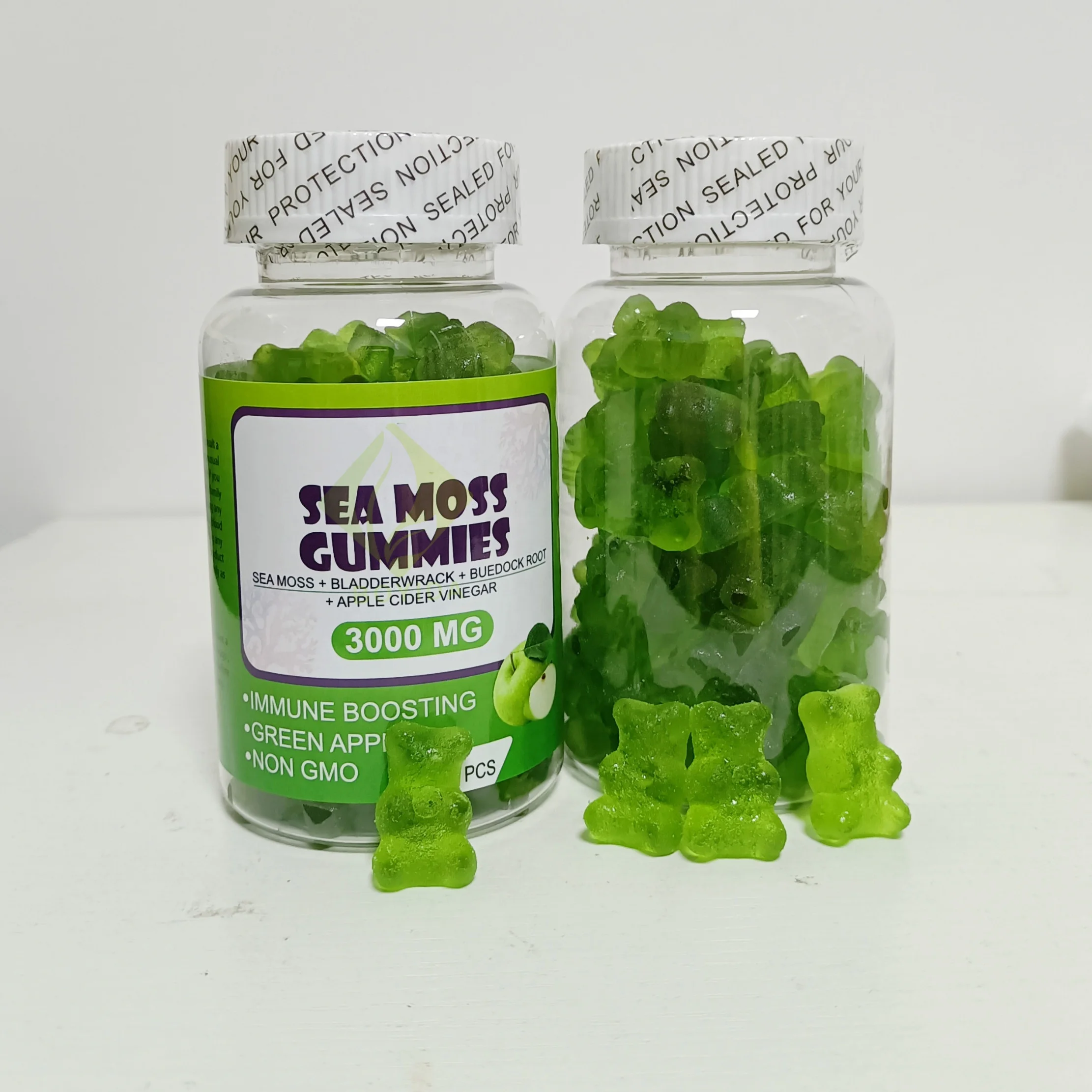 100% Organic Sea Moss Gummies+bladderwrack+burdock Powerful Superfood ...