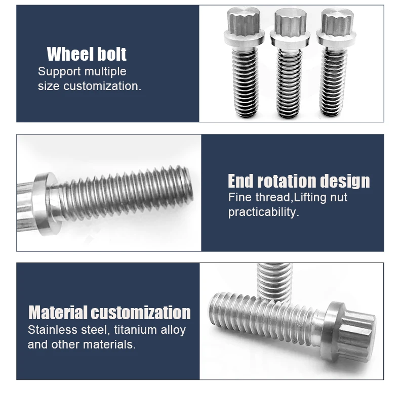 Titanium Sprint Car Midget Wheel Center Bolts 12pt 5/16-24 - Buy ...