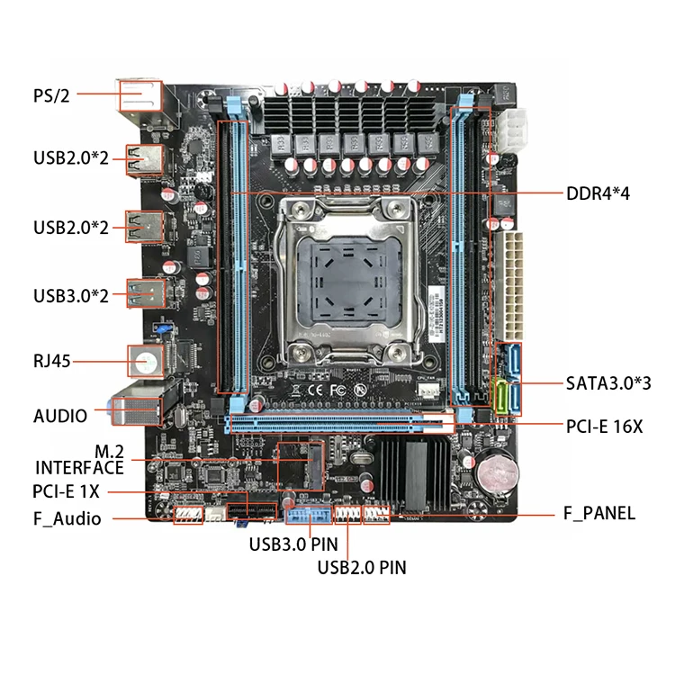 主板X99 LGA 2011-3主板集，带至强E5 2670 V3中央处理器和DDR4 X99电脑主板| Alibaba.com