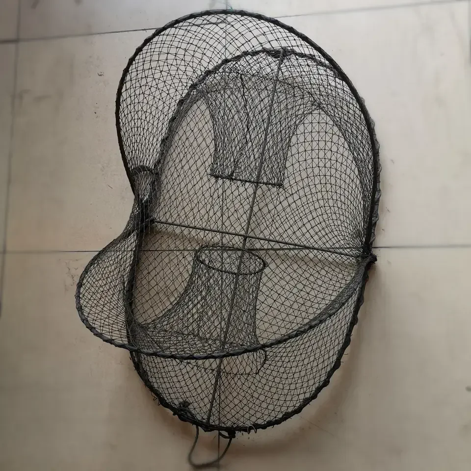 Double Entry Shrimp Crab Opera Shaped Trap - Foldable Crab Net
